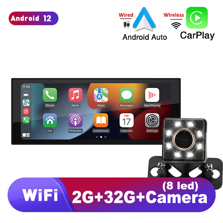 Car Radio Android Universal 1Din 6.86 Inch Touch Screen Wireless ...