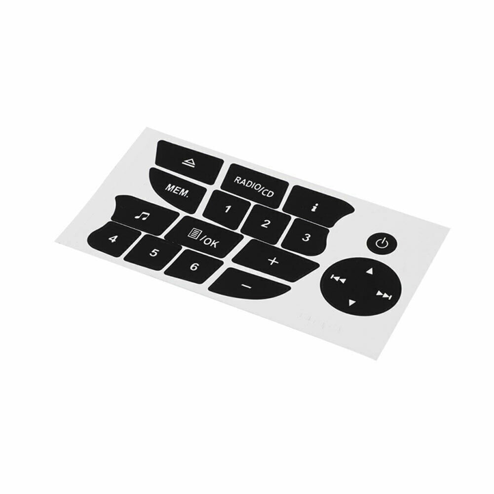 Car Radio Button Stickers Radio Audio Button Repair Stickers Firmly ...
