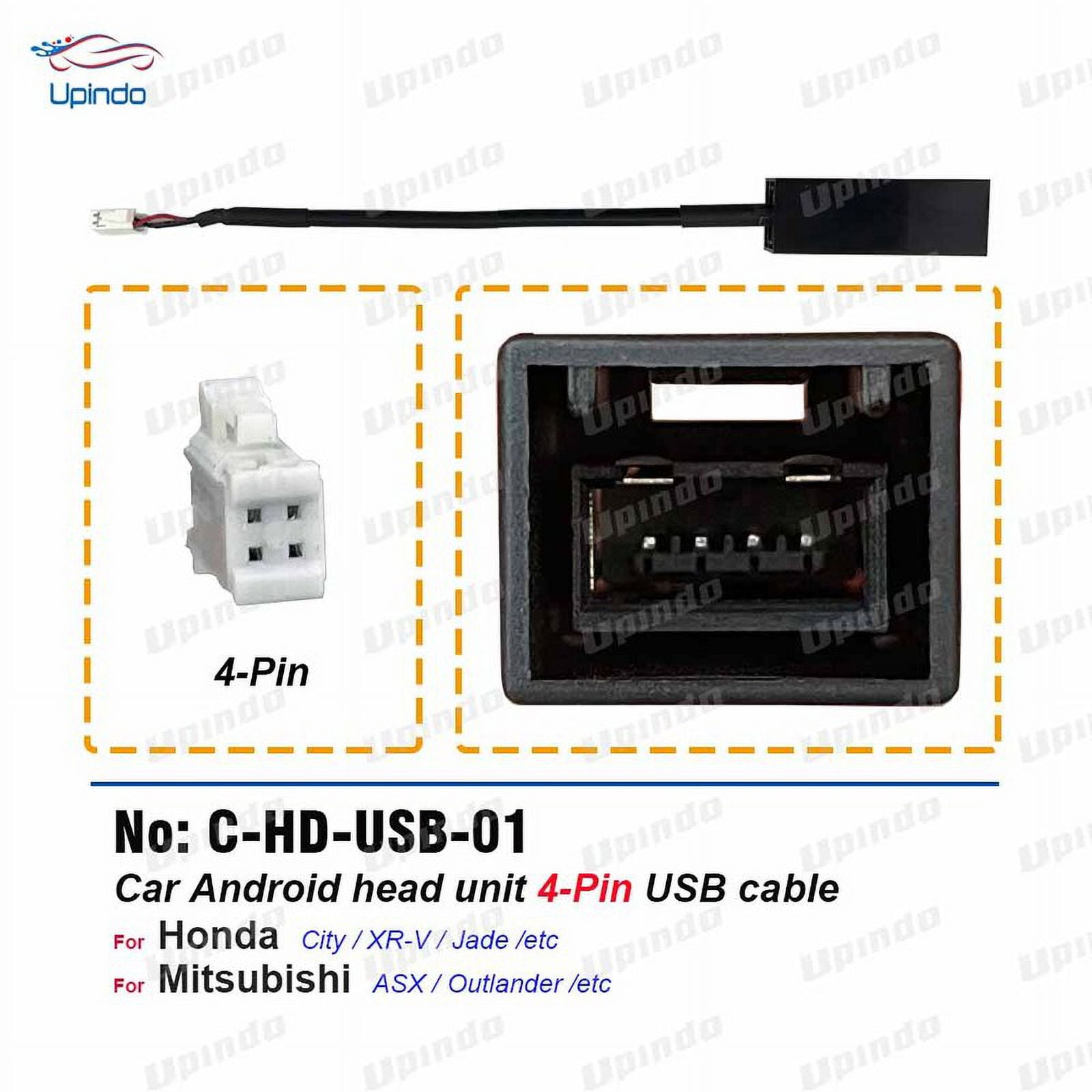 Car Radio Connector 4 Pin USB Cable Wiring Harness Socket Adapter for ...