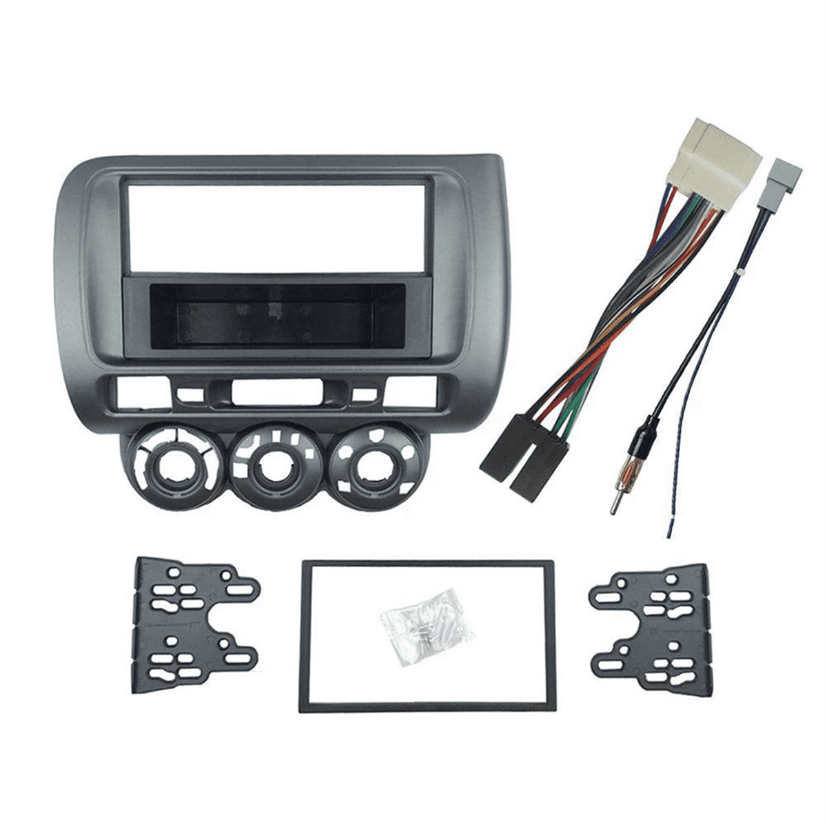 Car Radio Fascia for Honda Fit Jazz City LHD One Din Dvd Stereo Cd ...