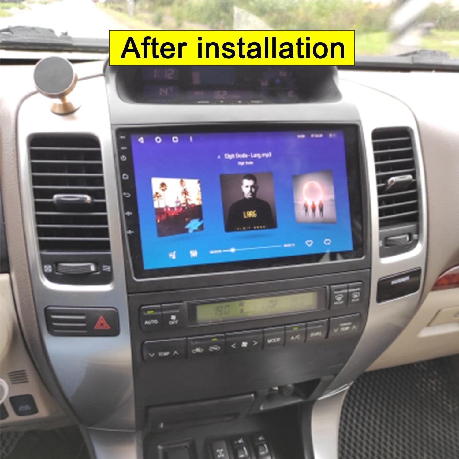 Car Radio Fascia for Toyota Prado 120 J120 DVD Stereo Frame Plate ...