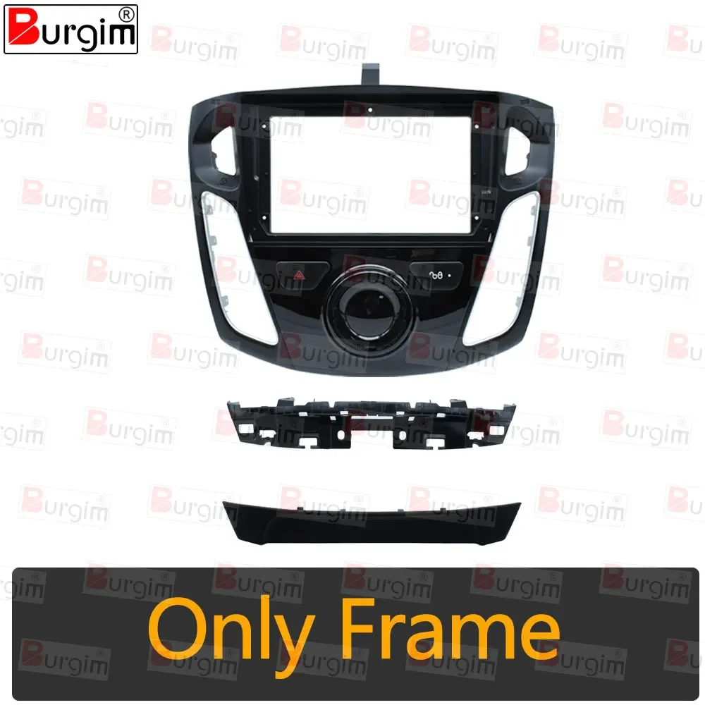 Car Radio Fascias Frame For Ford Focus MK3 2011-2019 9 inch 2DIN Stereo ...