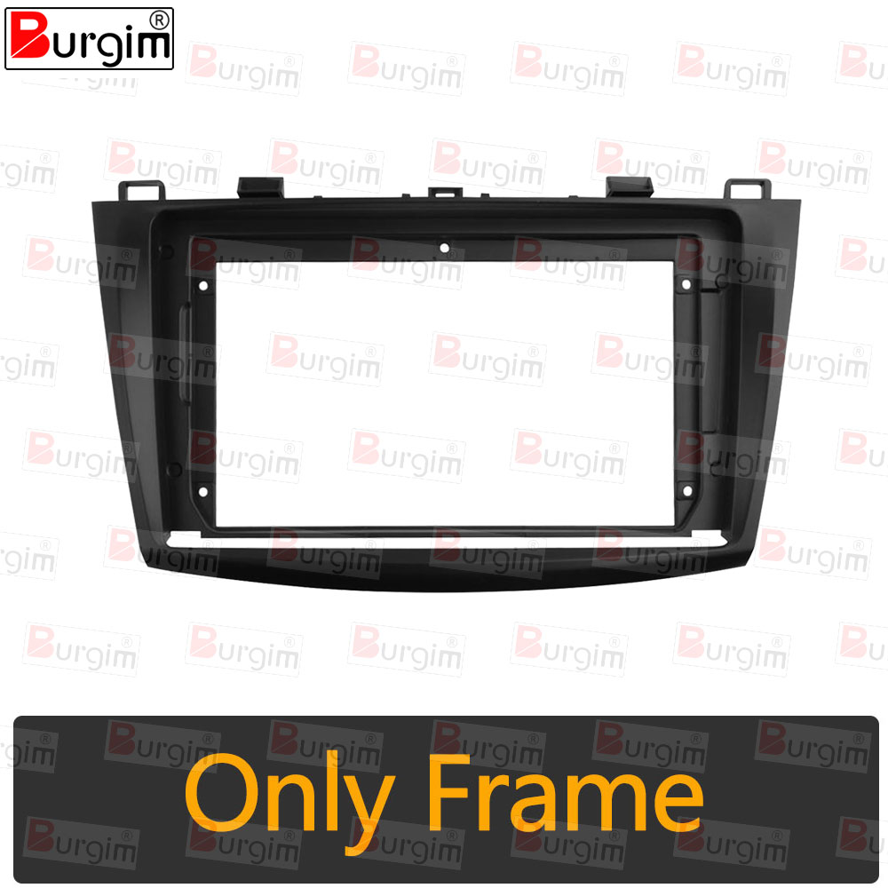Car Radio Fascias Frame For Mazda 3 Mazda3 BL Axela 2009-2013 9 inch 2DIN Stereo Panel Harness ...