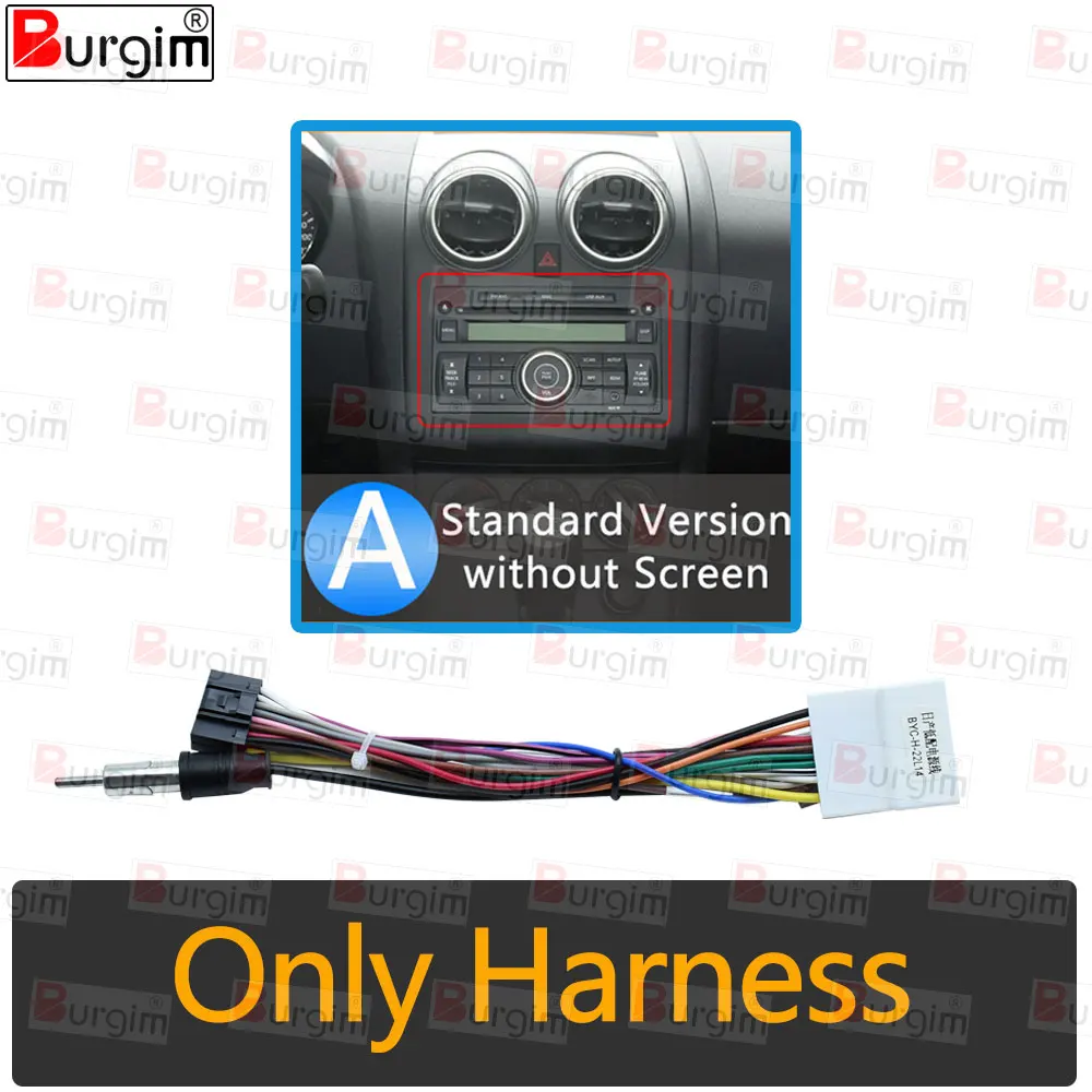 Car Radio Fascias Frame For Nissan Qashqai Dualis J10 2006-2013 9 inch ...
