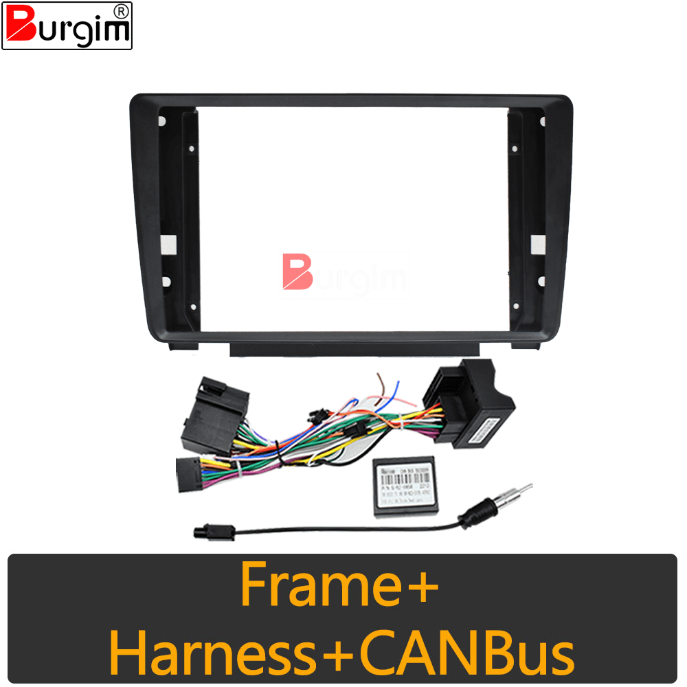 Car Radio Fascias Frame For Skoda Octavia Mk2 A5 2004-2014 9 inch 2DIN ...