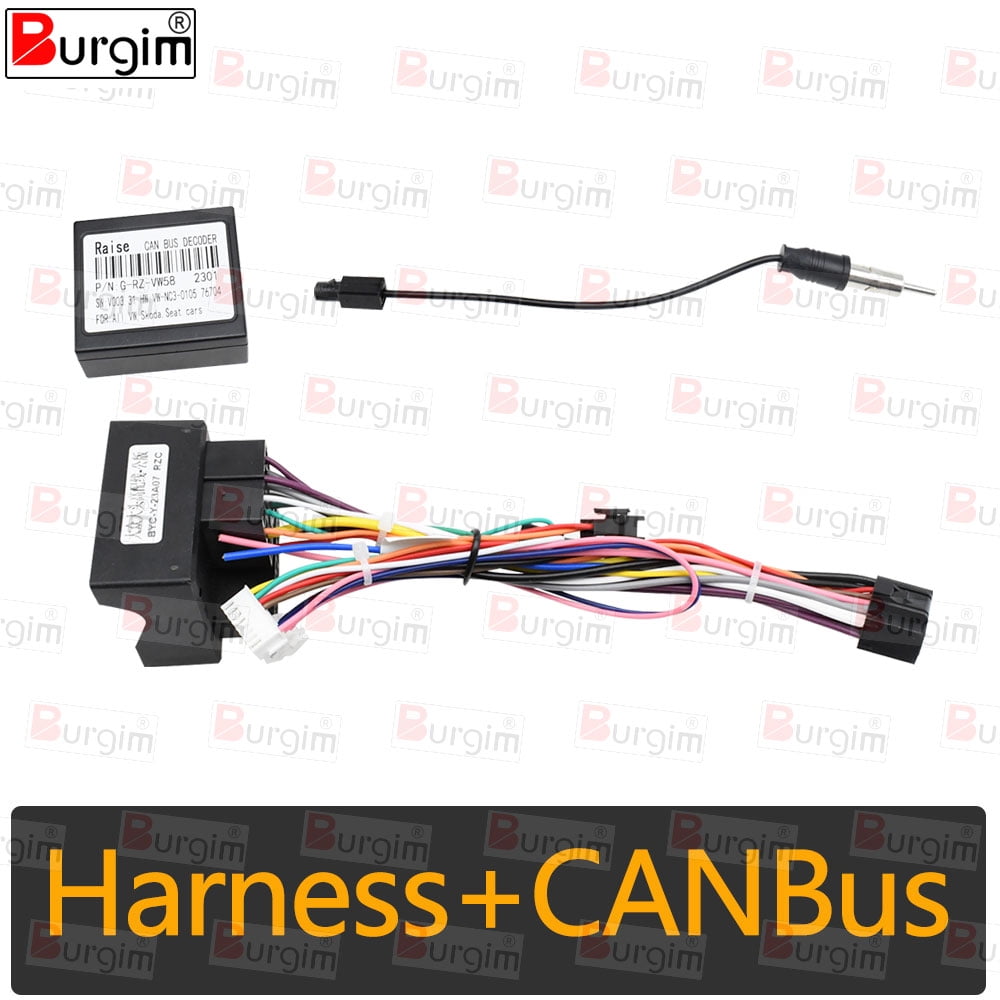 Car Radio Fascias Frame For Skoda Rapid NH3 NH1 2012-2020 9 inch 2DIN Stereo Panel Wire Harness ...