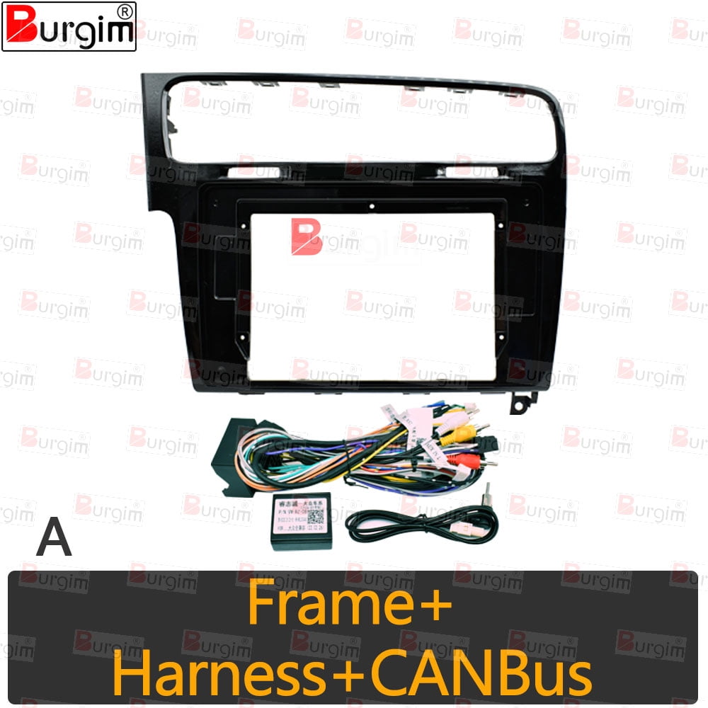 Car Radio Fascias Frame For Volkswagen VW Golf 7 MK7 2013-2020 10 inch ...