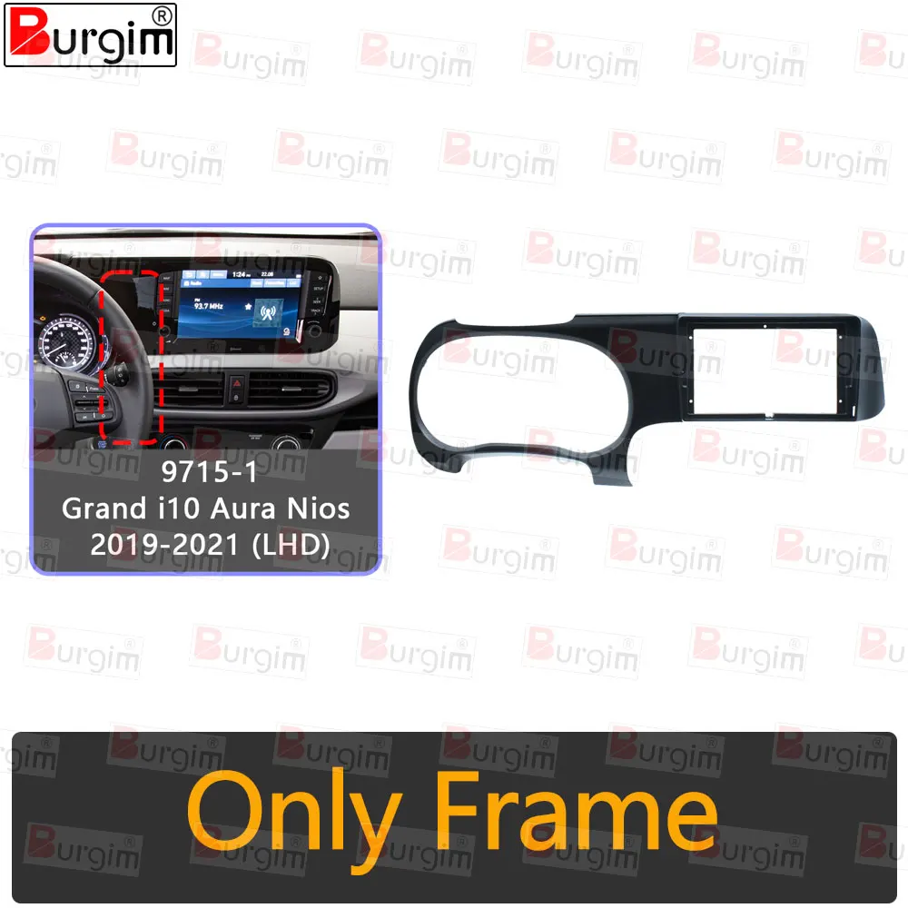 Car Radio Frame For Hyundai Grand i10 Aura Nios 2019-2021 9 inch Stereo ...