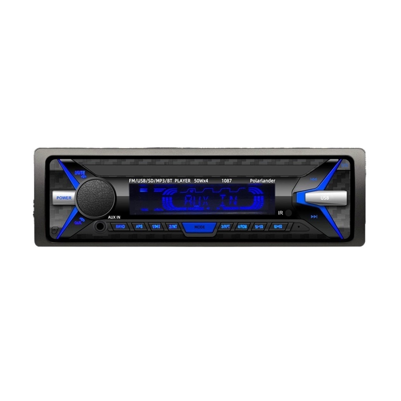 Car Radio Player Audio Stereo Music Player Car Kit In-Dash FM Stereo ...