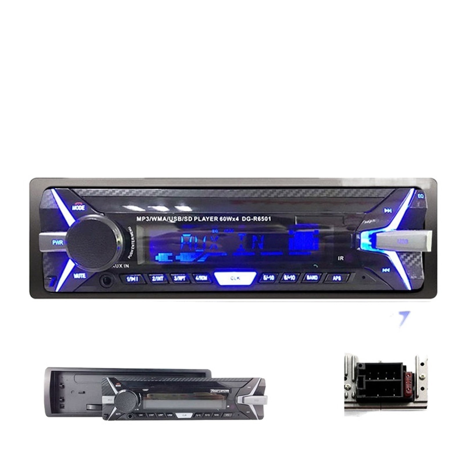 Car Radio Player Audio Stereo Music Player Car Kit In-Dash FM Stereo ...