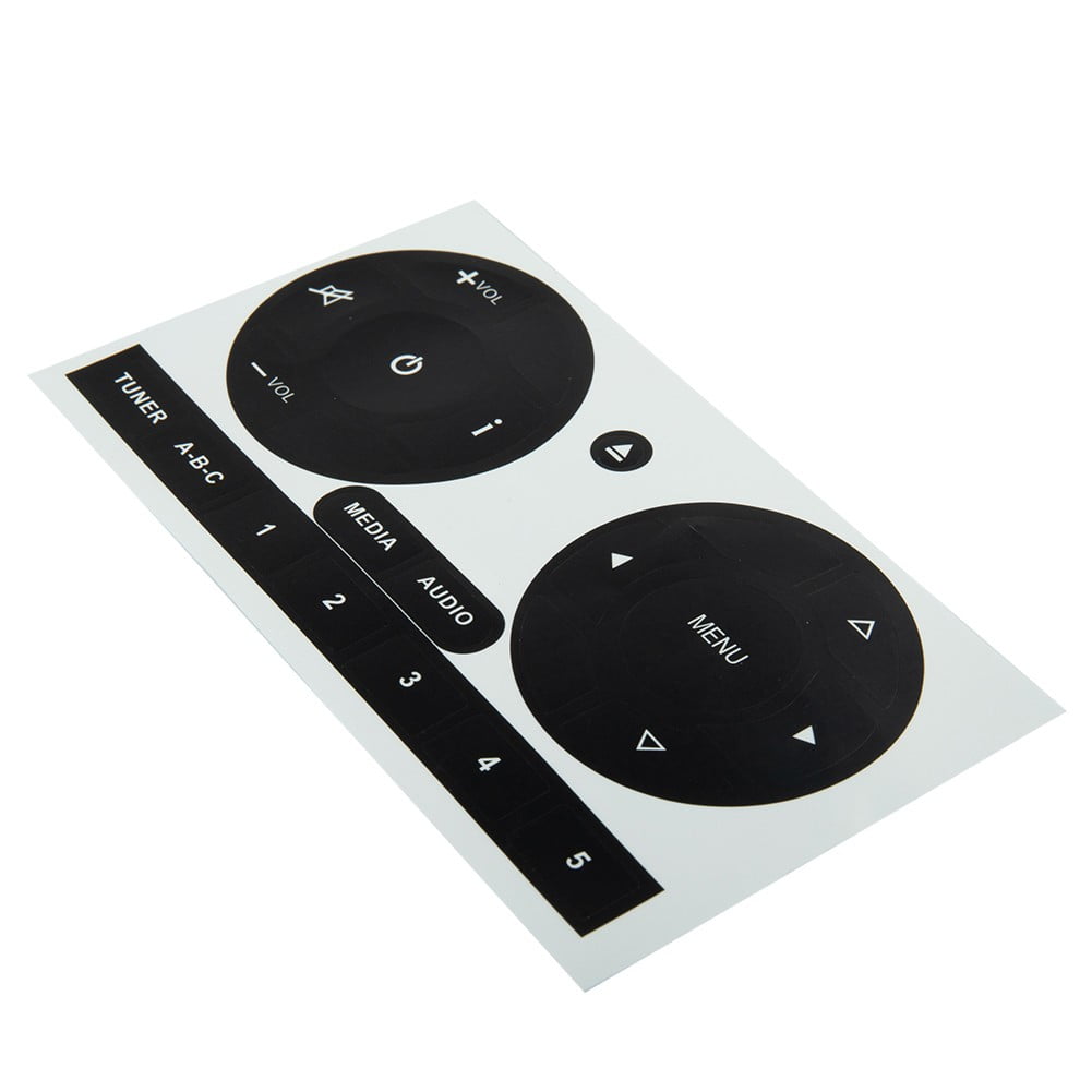 Car Radio Stereo Worn Peeling Button Repair Kit Decals Stickers For500 ...
