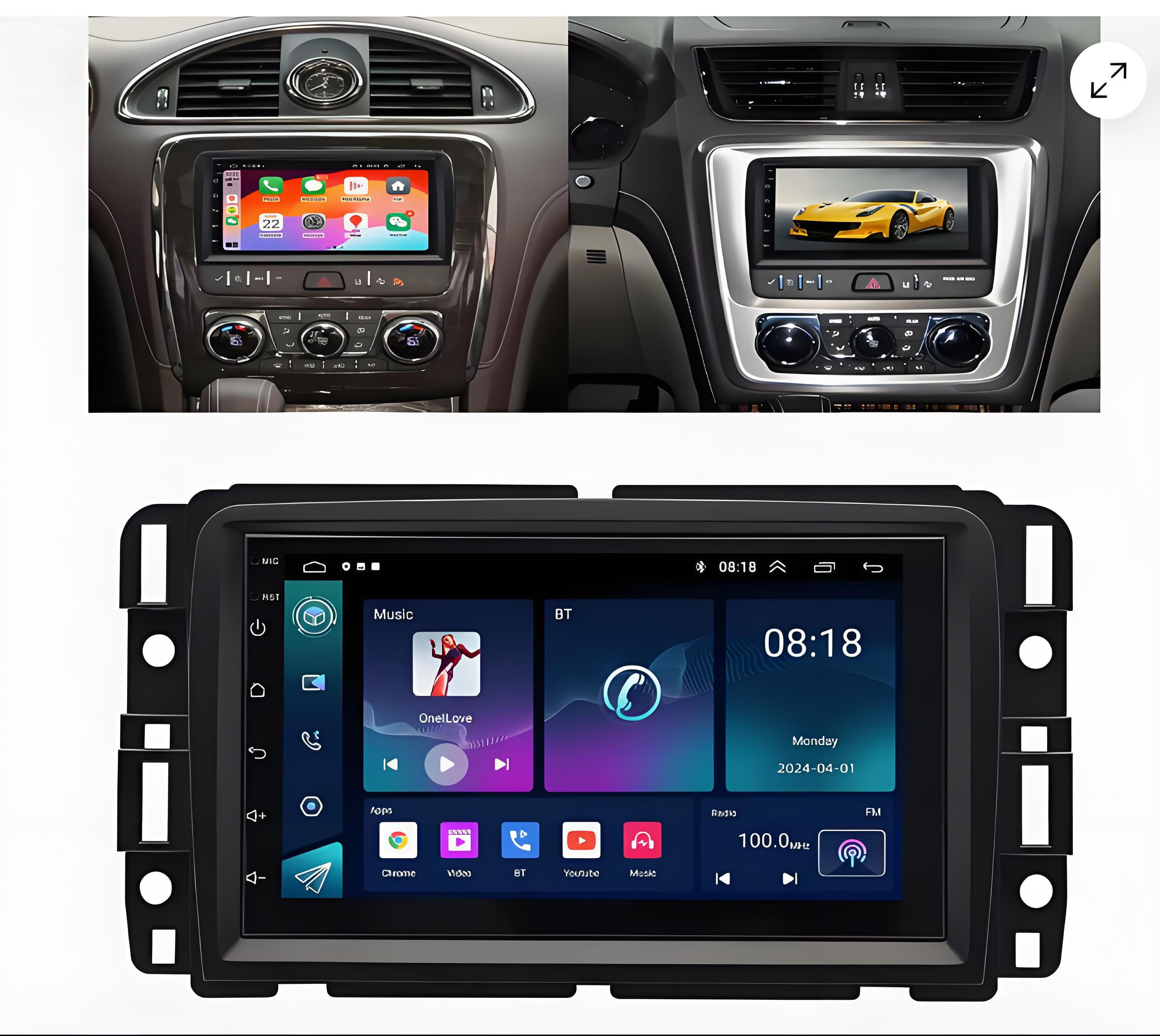 Car Radio Stereo for Chevrolet Traverse 2013-2017 7" Android 14 ...