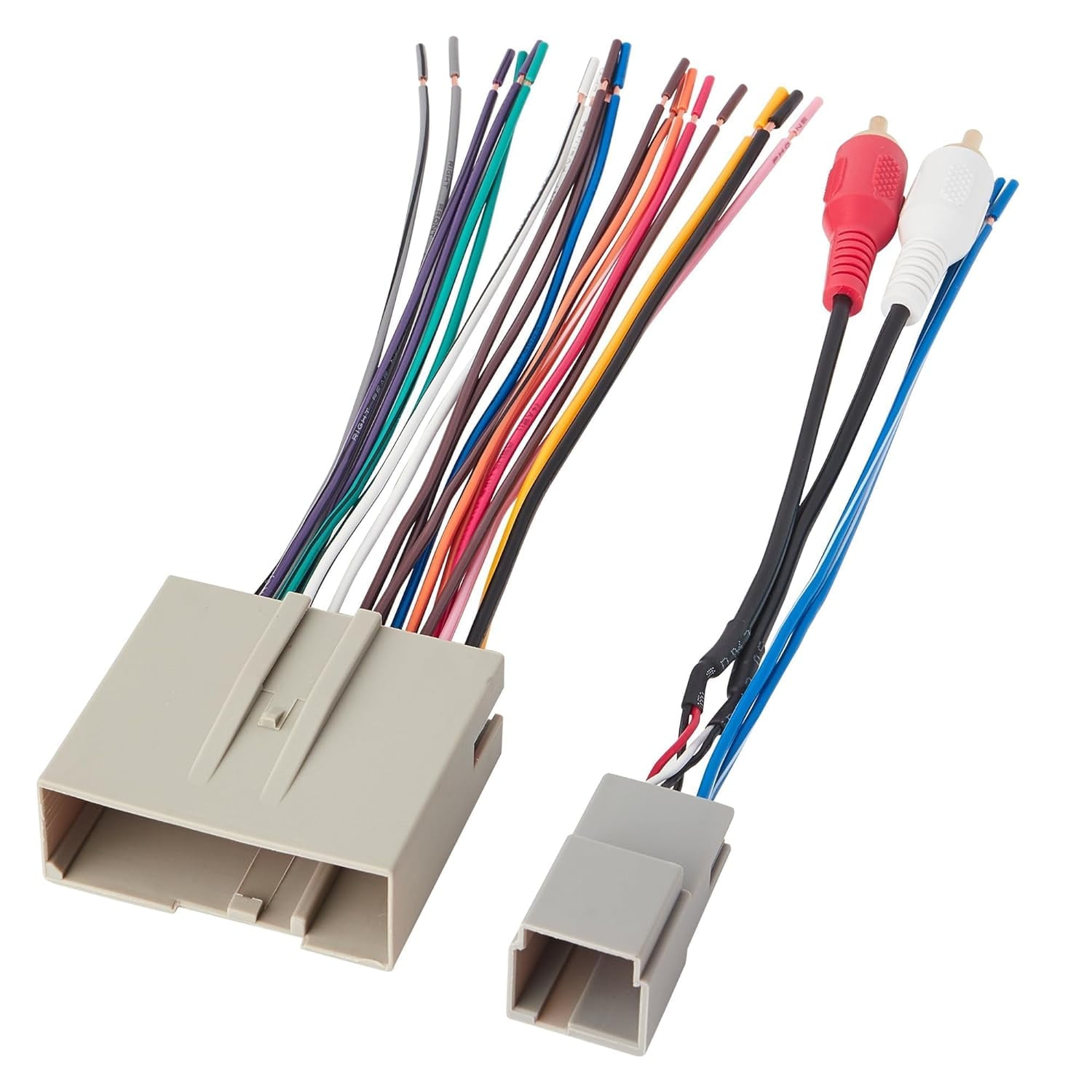 Car Radio Wiring Harness with RCA Plug Compatible with Selected 2003 ...