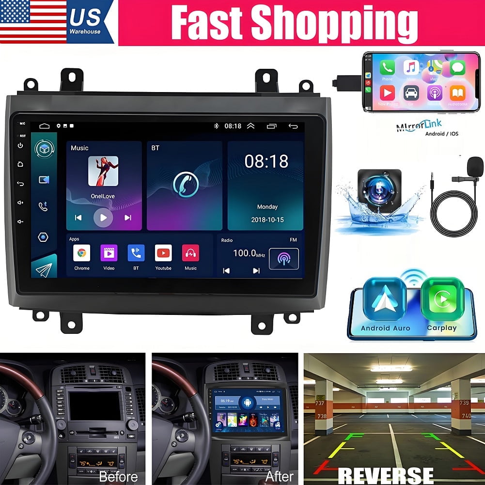 Car Radio for Cadillac CTS 2003-2007, Android 13 Stereo Replacement ...