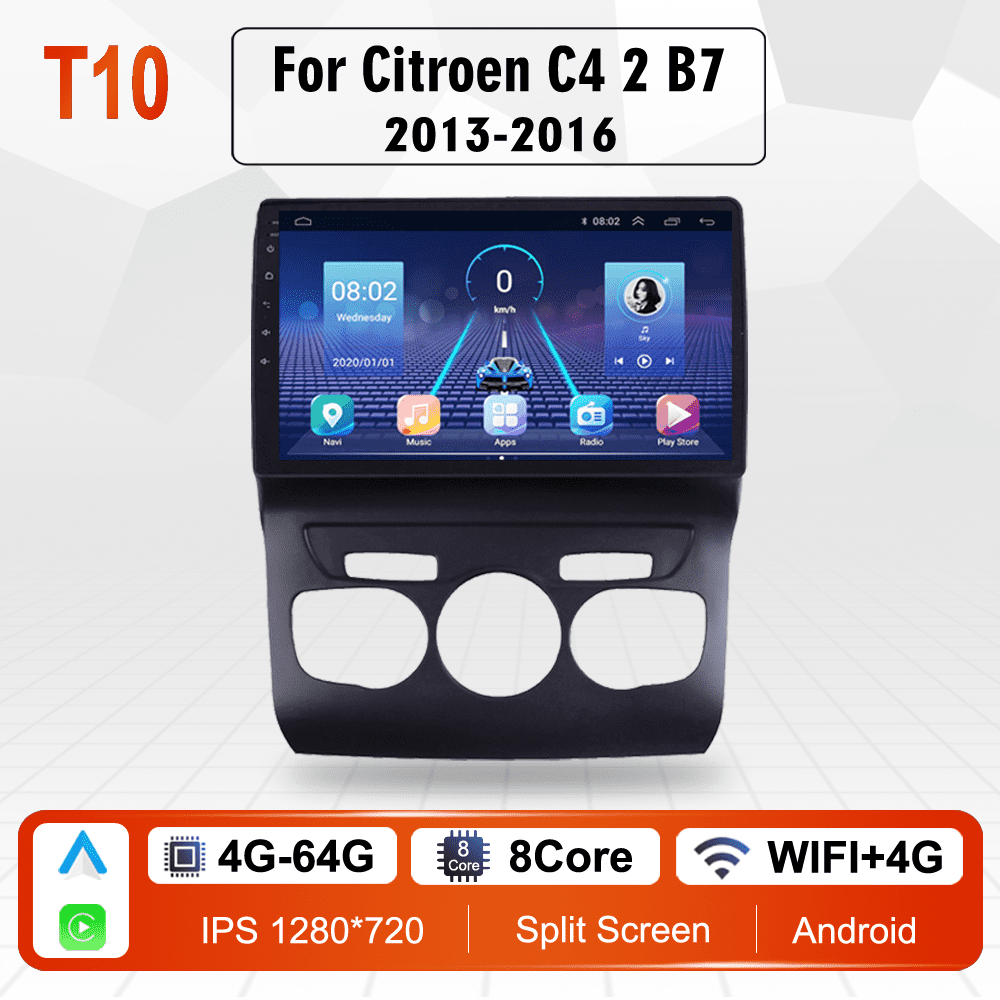 Car Radio for Citroen C4 B7 C4L DS4 2013 2014 2015 2016 2017 Android ...