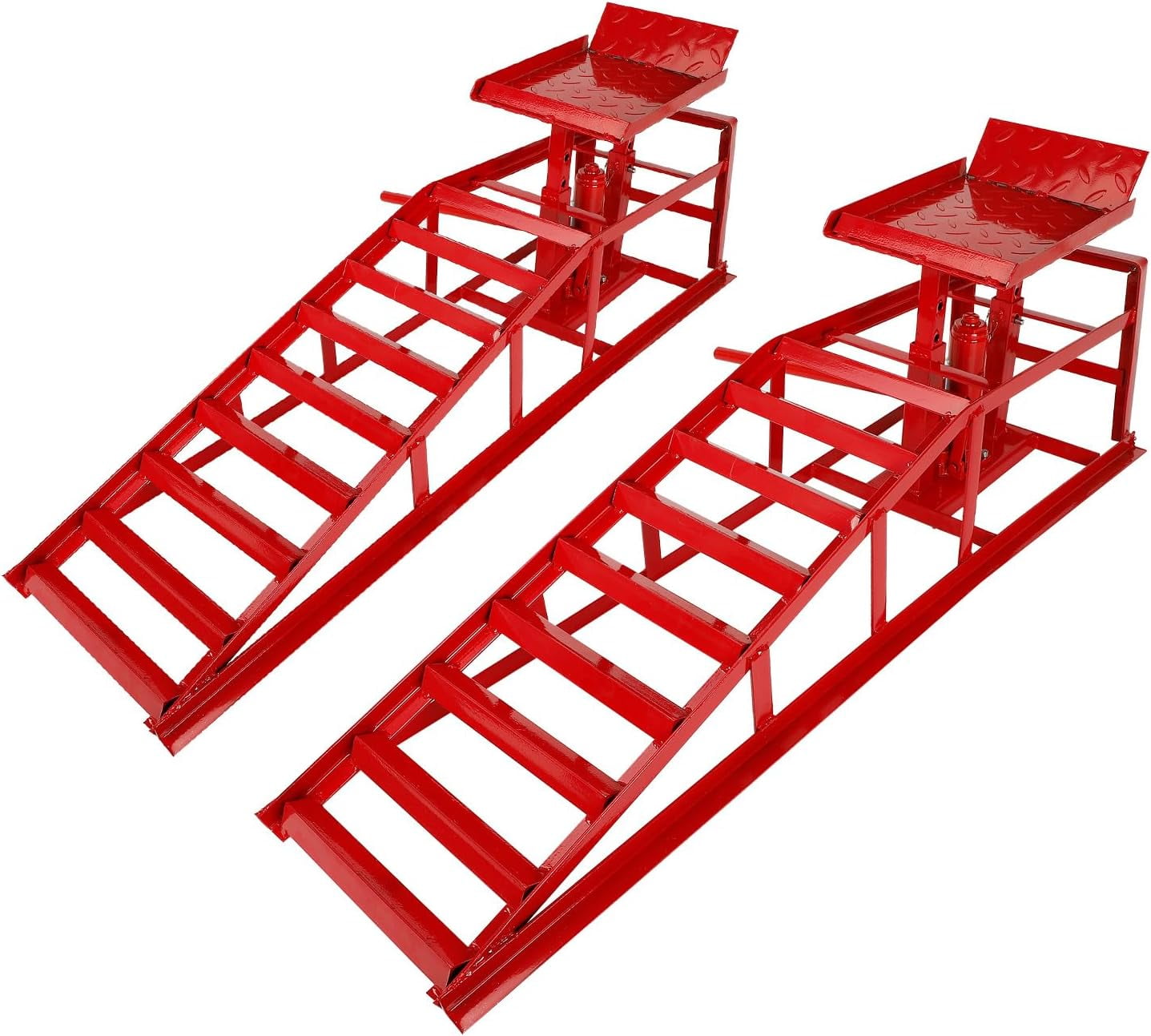 Car Ramps，10000lbs 5T Height Hydraulic Vehicle Ramps Heavy Duty Steel ...