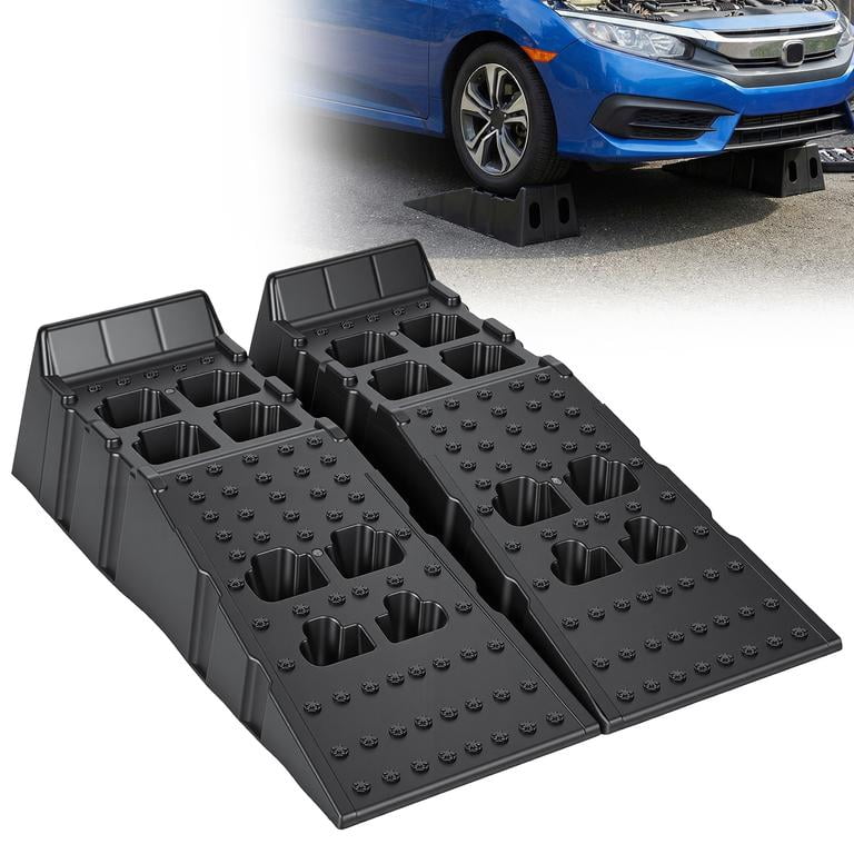 Car Ramps 13000lbs GVW Capacity Heavy Duty Vehicle Maintenance Ramp ...