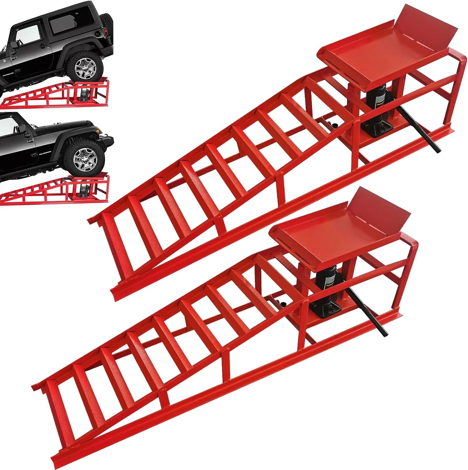 Car Ramps - wuyule 2PCS Auto Car Truck Service Ramps Lifts, 10000lbs ...