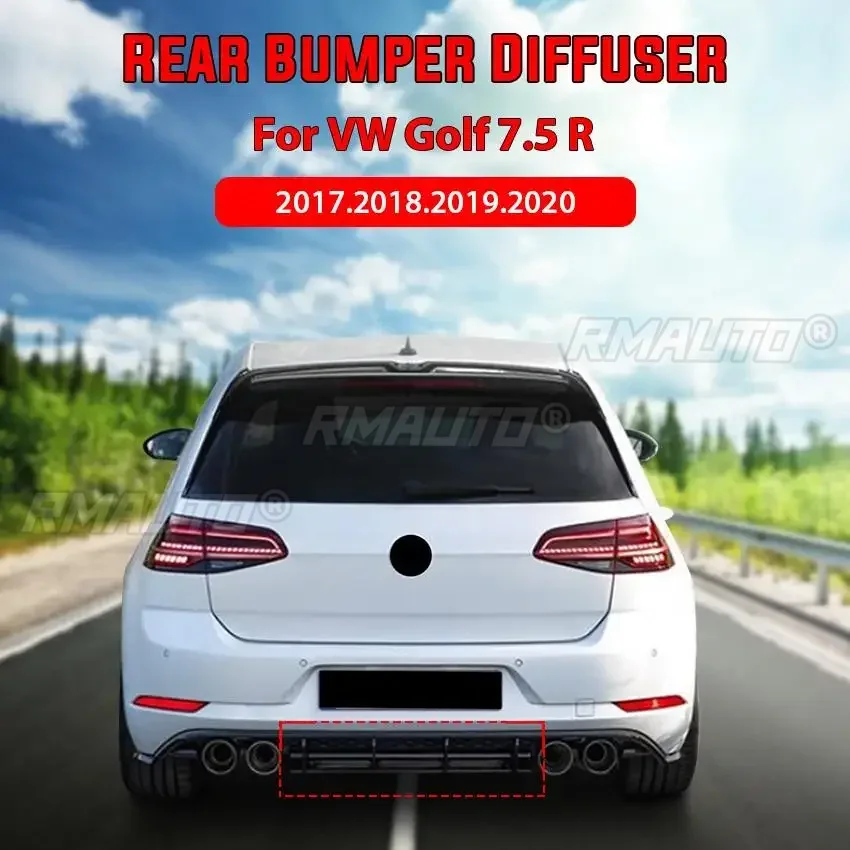Car Rear Bumper Diffuser Lip Splitter Rear Side Splitters Fins Trim For ...
