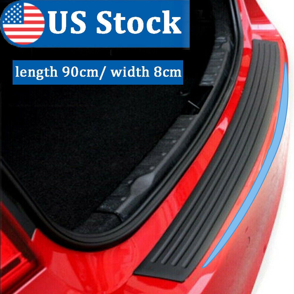 Car Rear Bumper Protector Trim Strip Trunk Sill Guard Scratch Pad Cover ...