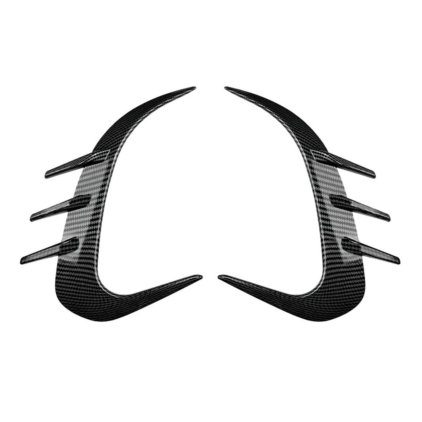 Car Rear Bumper Splitter Side Spoiler Air Vent Wind Knife Body Kits For ...