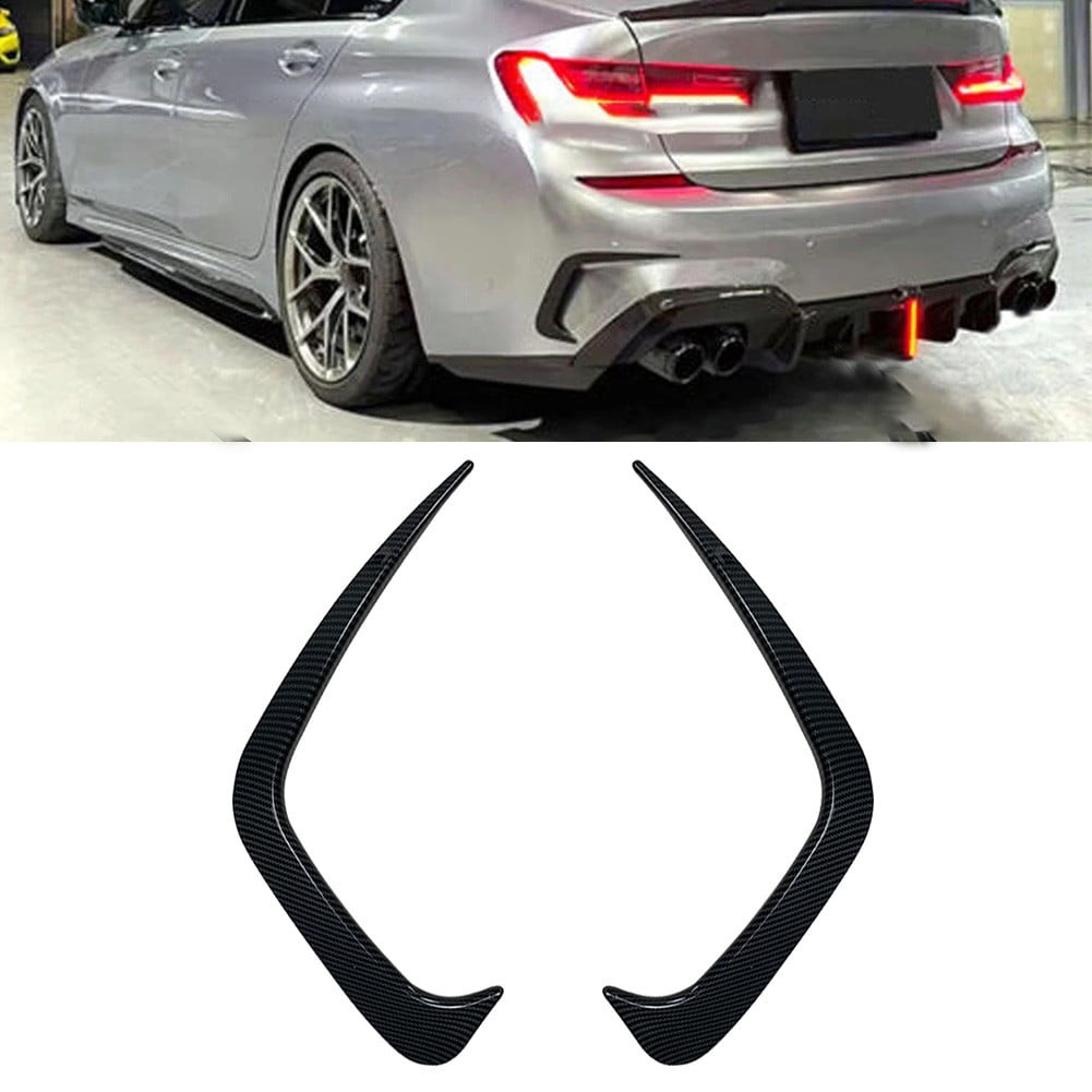 Car Rear Bumper Spoiler Side Canard For BMW G20 G28 2019-2020 Gloss ...