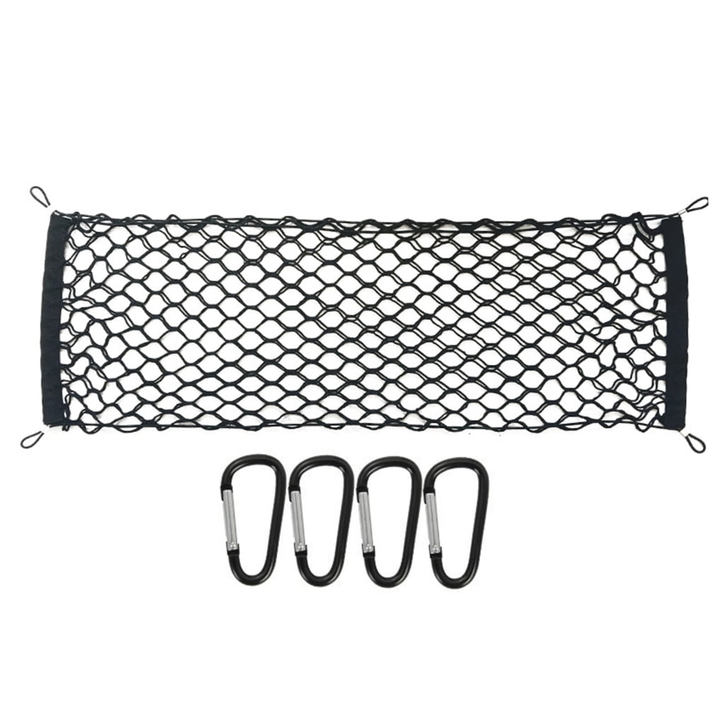 Car Rear Cargo Net, Adjustable Elastic Storage Organizer Net,Trunk ...