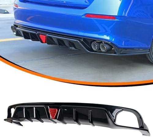 Car Rear Diffuser With LED Light Compatible With Honda Civic 2022 2023 ...