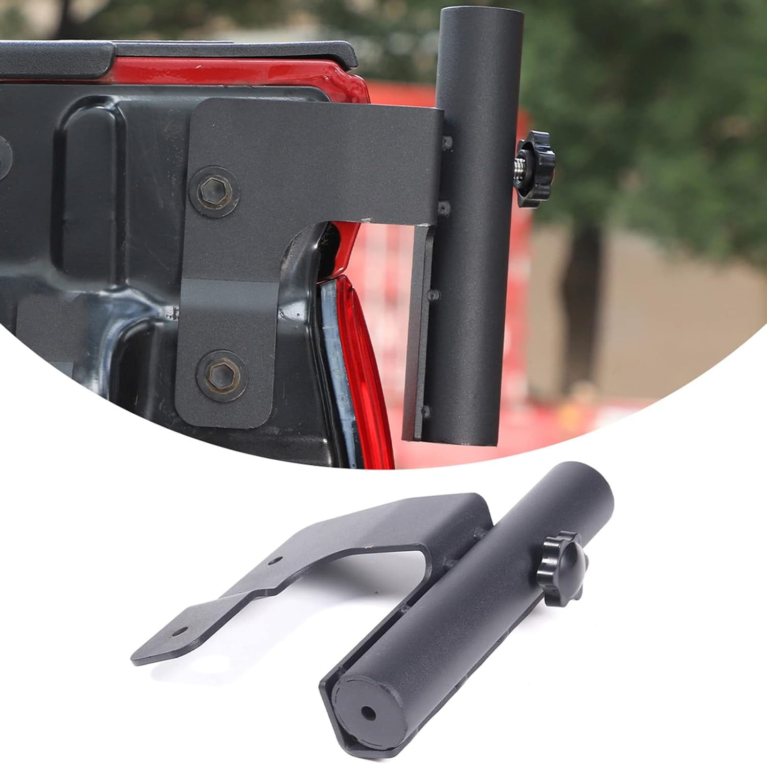 Car Rear Right Tailgate CB Antenna/LED Pod Light Mounting Brackets for ...