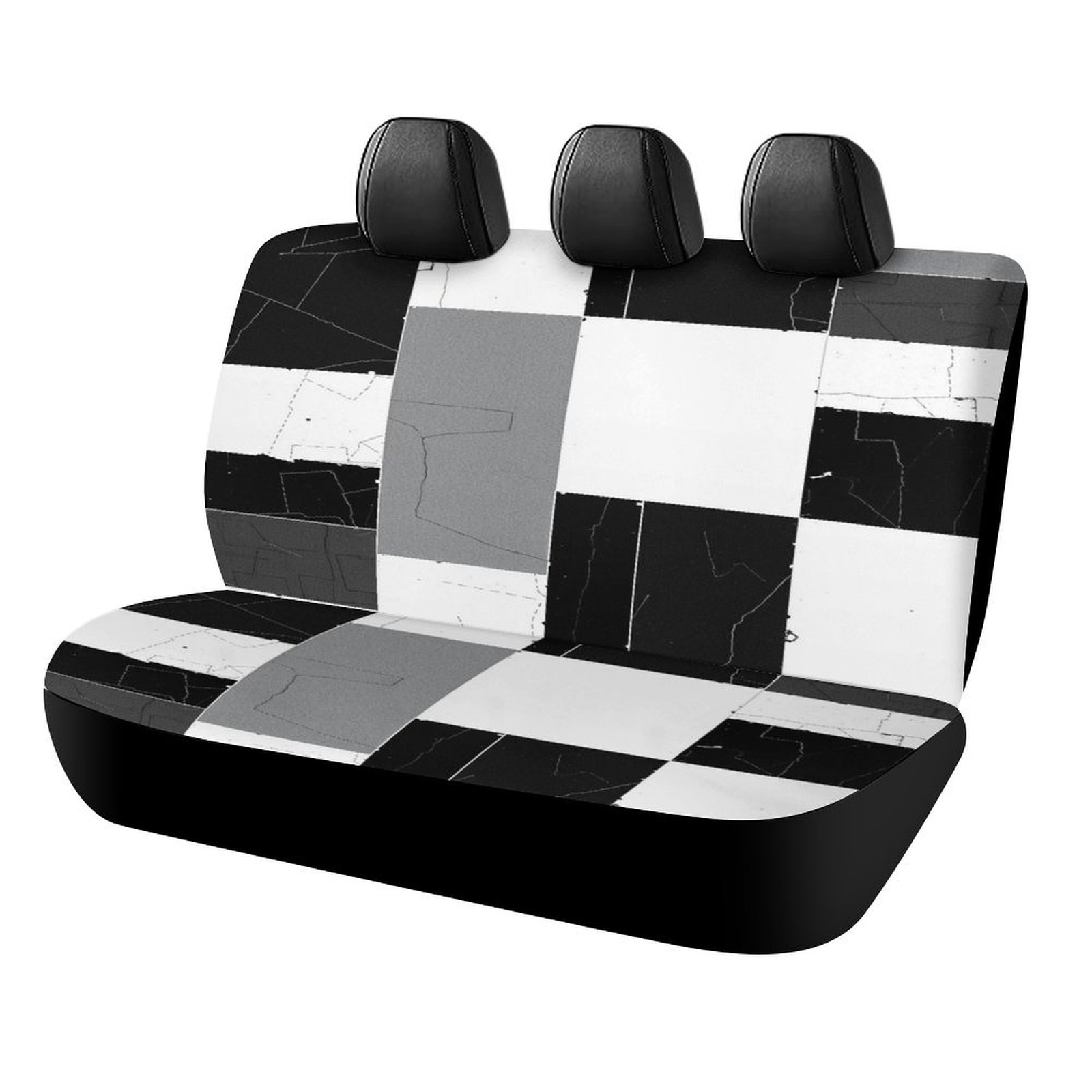 Car Rear Seat Cover Abstract Geometrical Car Decoration Universal Seat ...