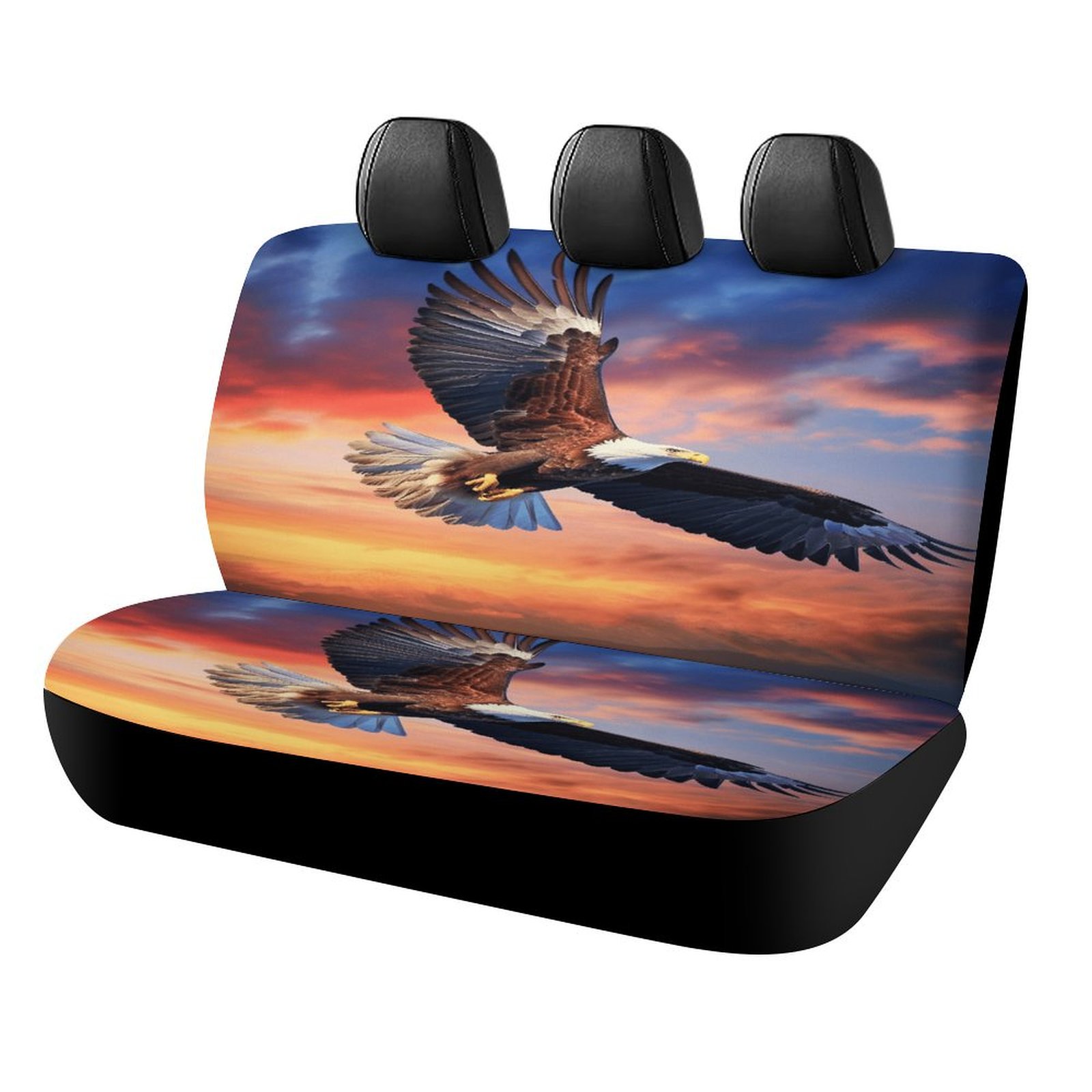 Car Rear Seat Cover Eagle Car Decoration Universal Seat Protective ...