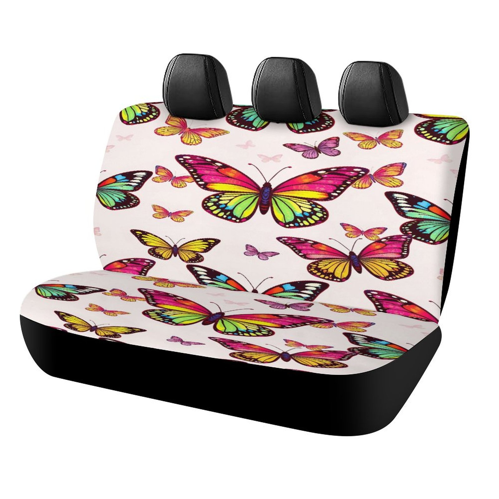 Car Rear Seat Cover Enchanting Butterfly Car Decoration Universal Seat ...