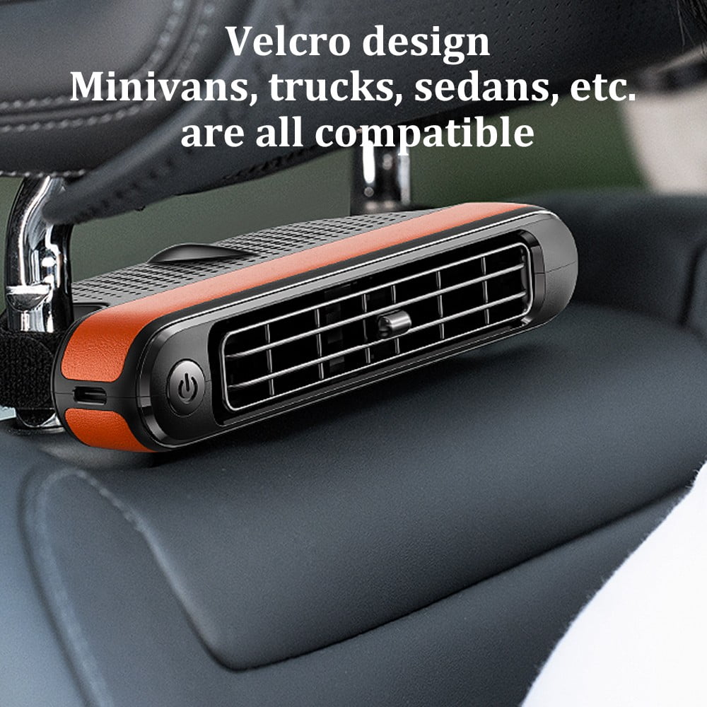 Car Rear Seat Headrest Cooling Fan Electric 3-Speed Adjustable Wind ...