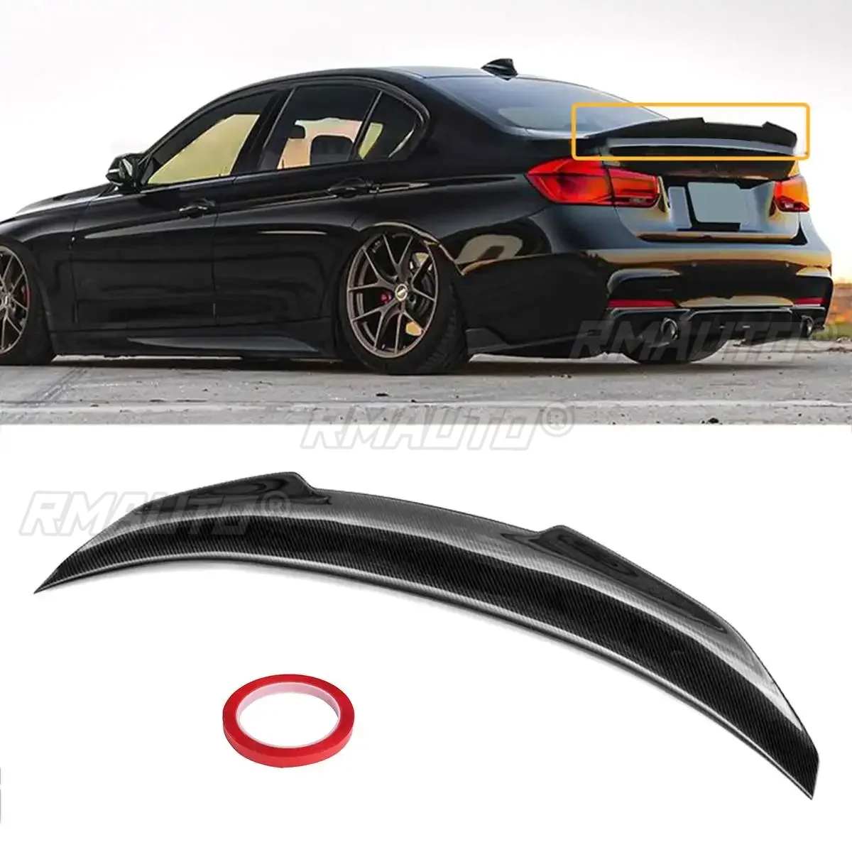 Car Rear Trunk Boot Lip Spoiler Wing For BMW 3 Series F30 F80 M3 Sedan ...