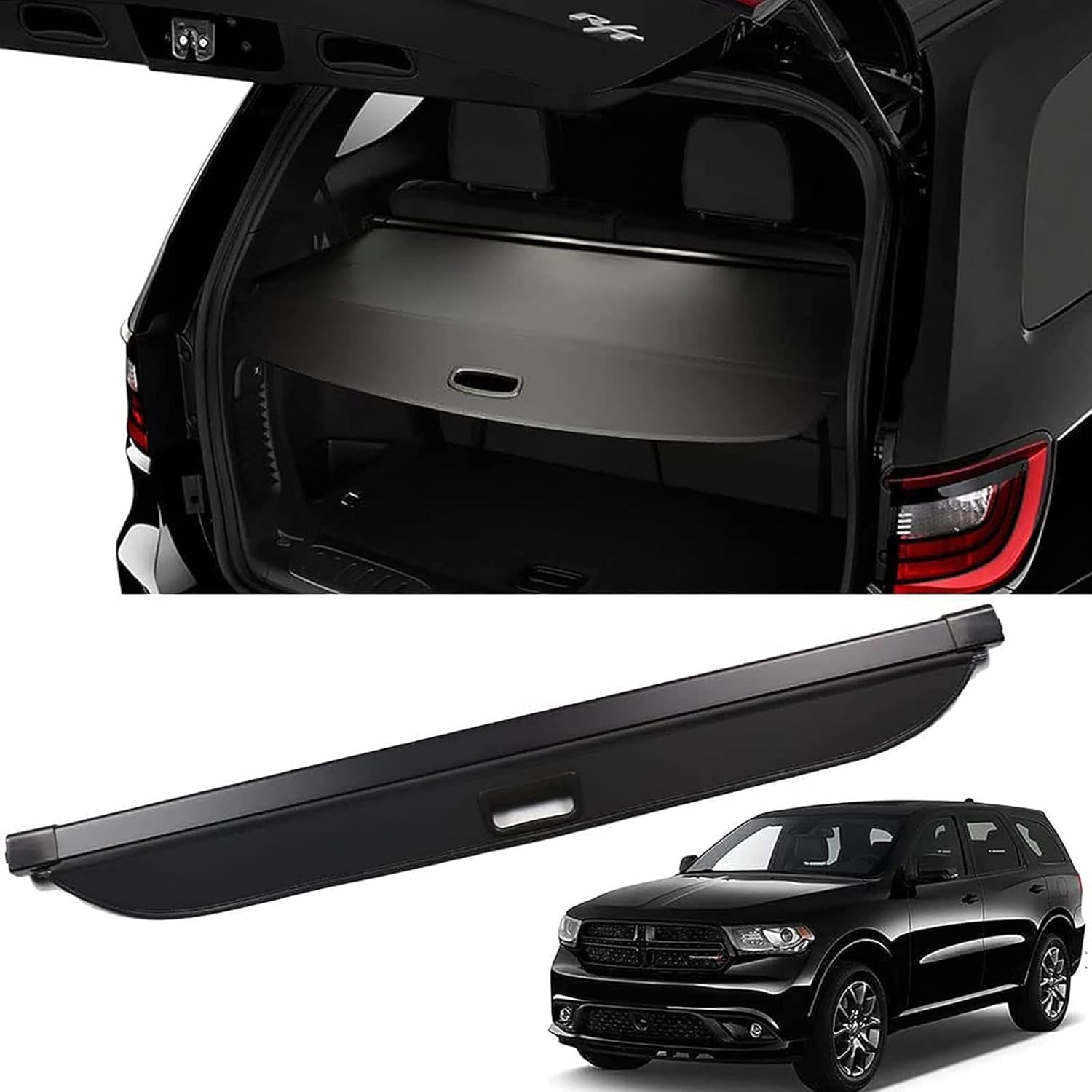 Car Rear Trunk Parcel Curtain Shelves for Durango 2011-2020 ...