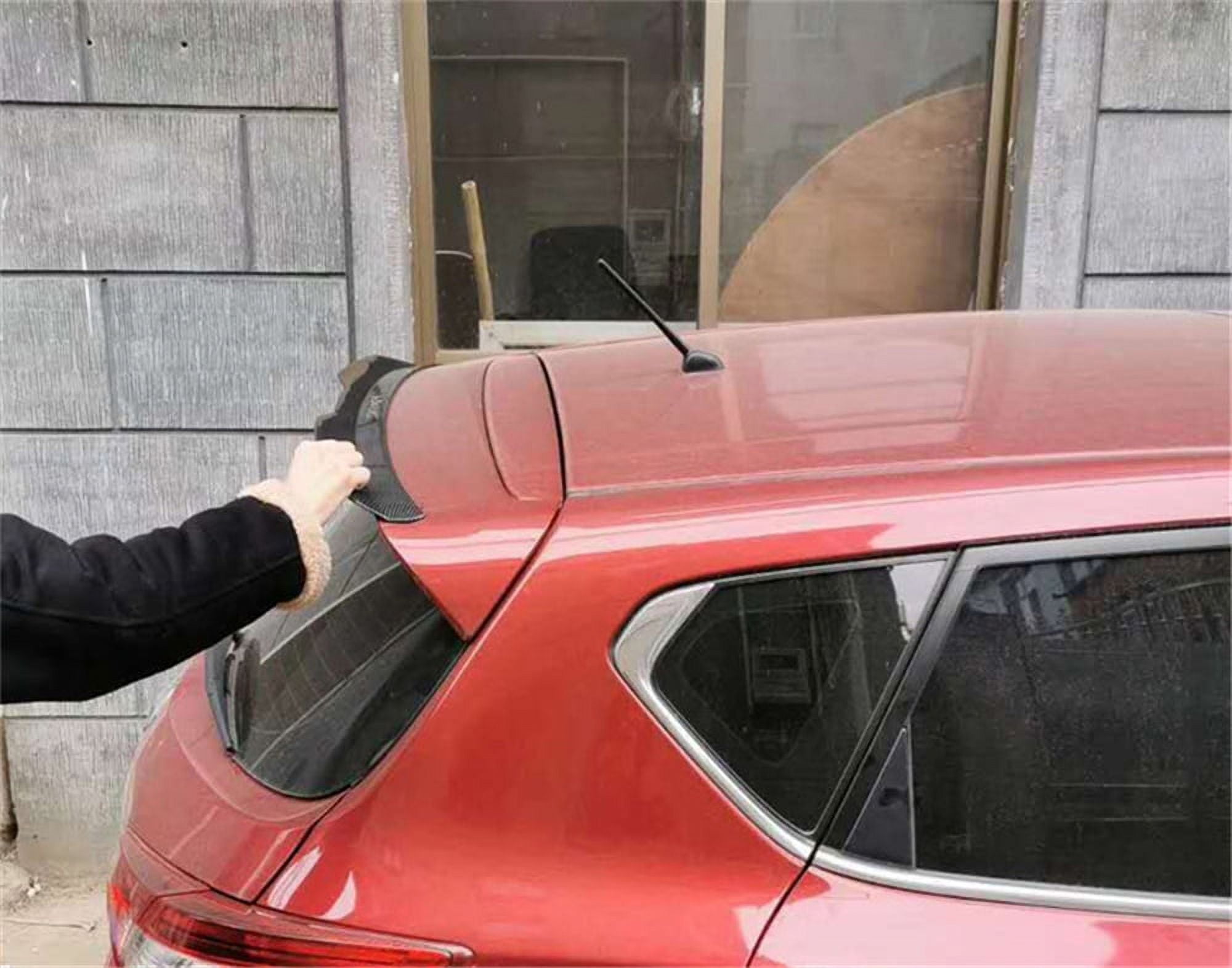Car Rear Upper Spoiler Lip Glossy Carbon Fiber Look For Hatchback SUV ...