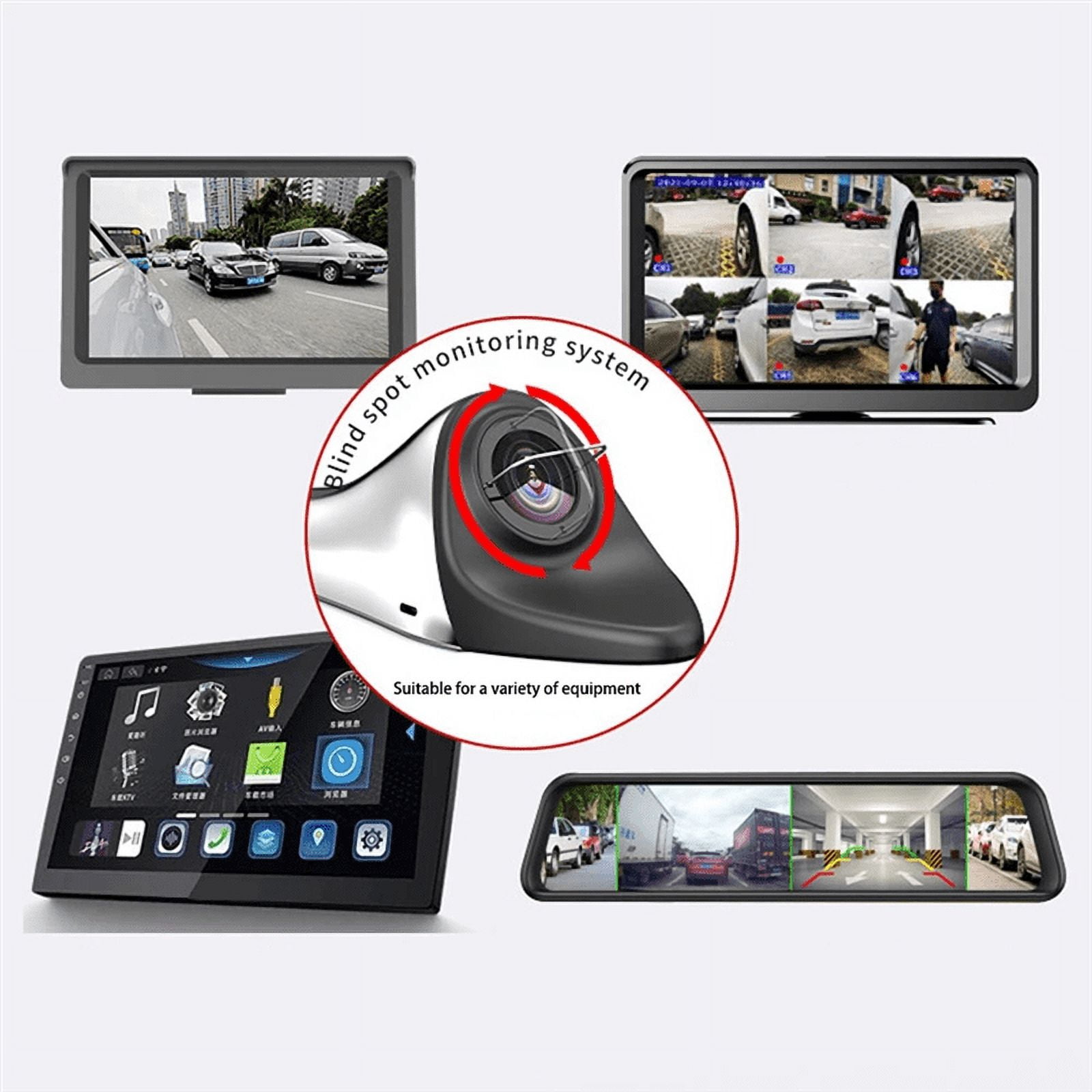 Car Rear View Camera Blind Spot HD AHD 1080P Assisted Reversing Left ...