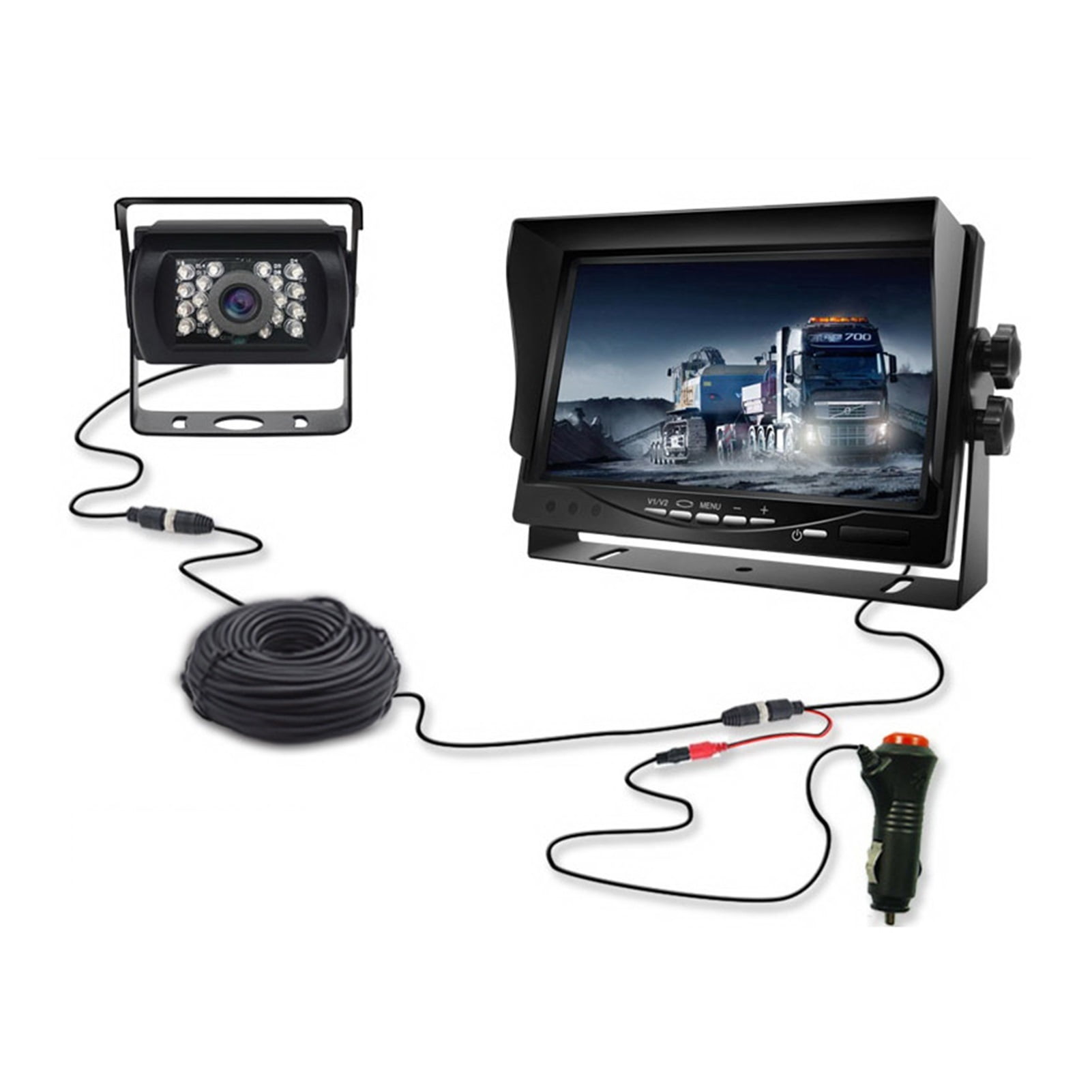 Car Rear View Camera With Monitom For Truck 7inch Digital HD LCD Screen ...