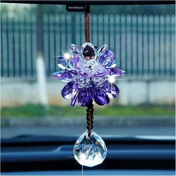 Car Rear View Mirror Pendant Crystal hanging Ornament Fashion Car ...