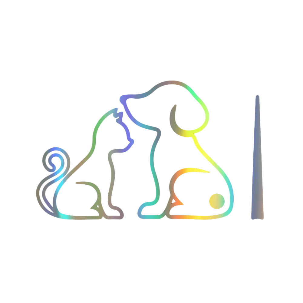 Car Rear Window Decorative Stickers Reflective Decals Cute Cat Dog Car ...