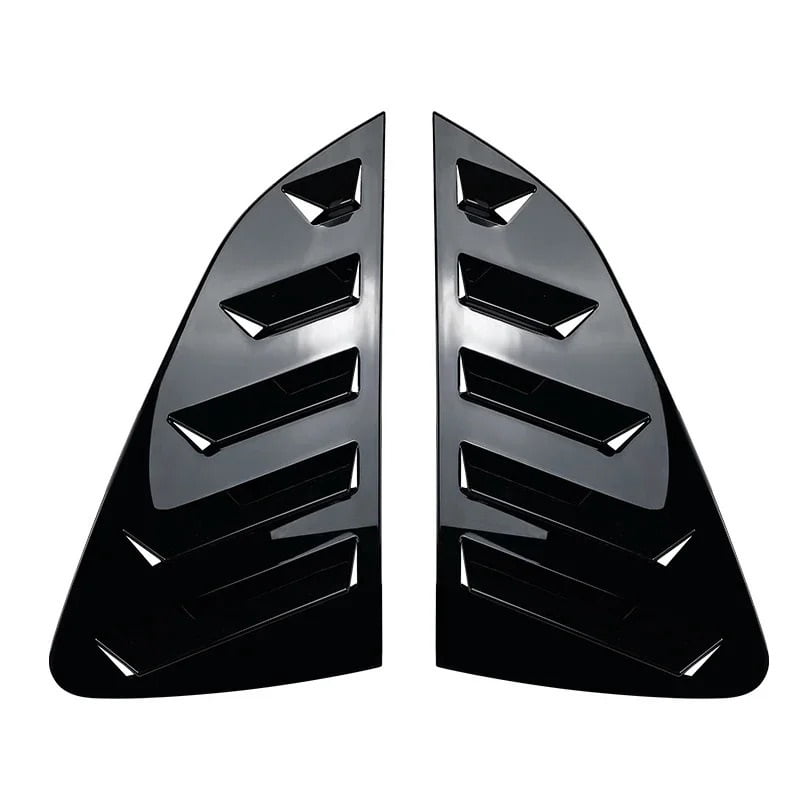 Car Rear Window Shutter Cover Trim Window Louver Side Auto Vent Shutter ...