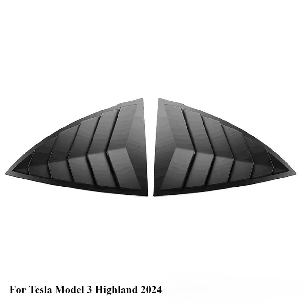 Car Rear Window Shutter Cover Trim Window Louver Side Vent Trim For ...