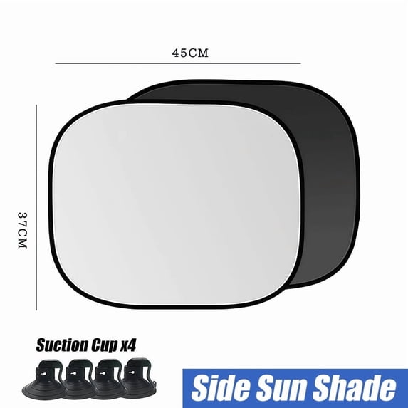 Car Rear Window Sunshade Thermal Insulation UV Protection Foldable Rear ...