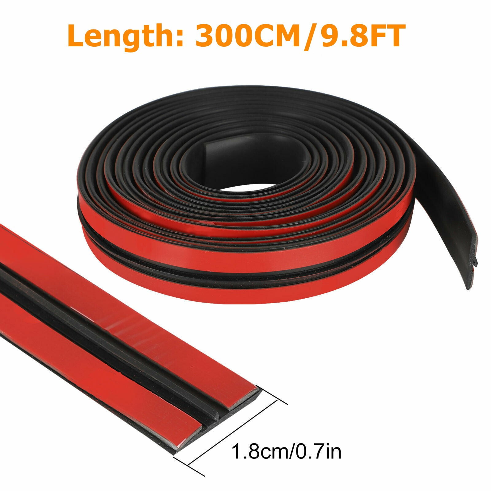 Car Rear Windshield Casement Trim Edge Moulding Rubber Weatherstrip ...