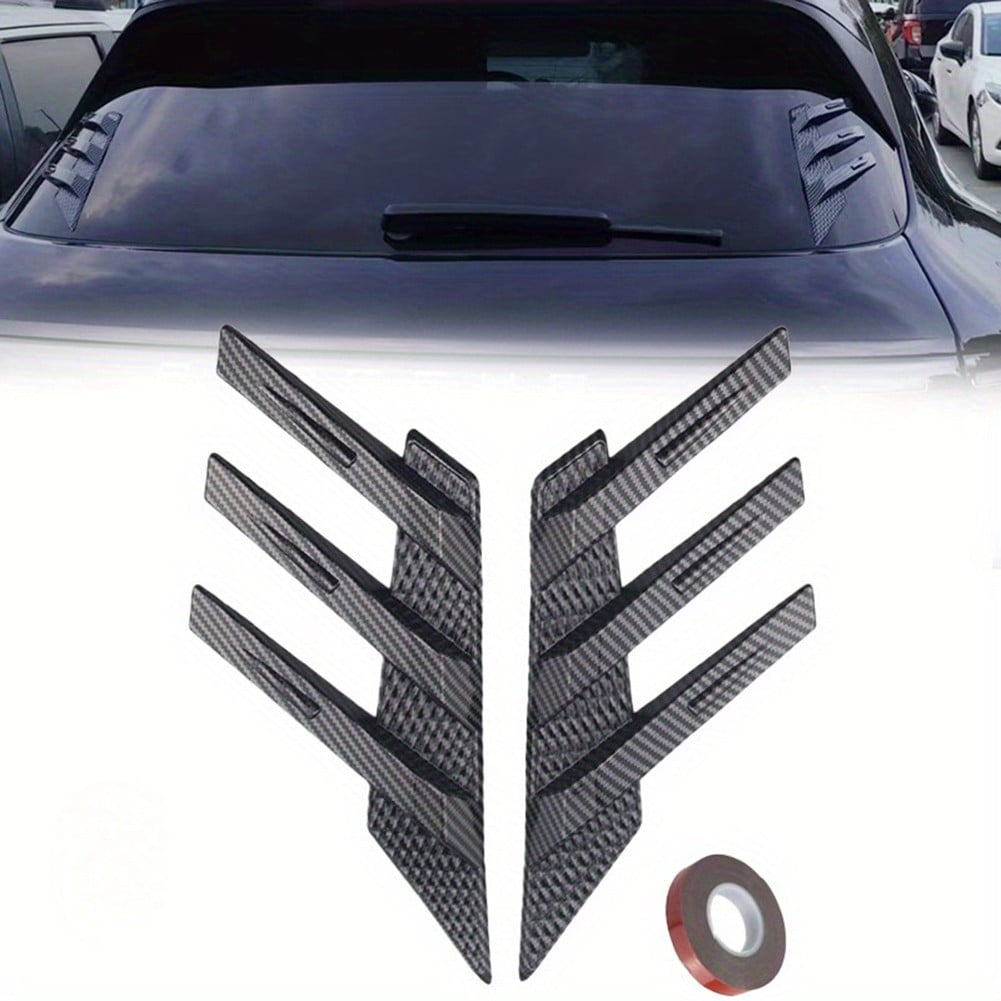 Car Rear Windshield Sticker Decoration Side Splitter Trim Window Louver ...