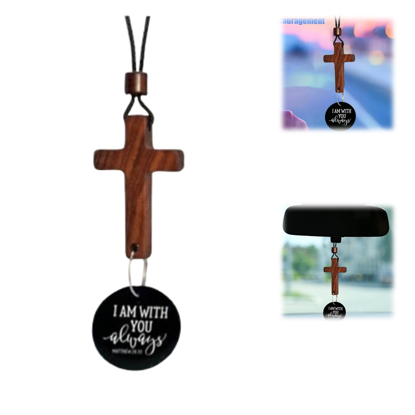 Car Rearview Hanging Cross – Elegant Mirror Hanging Cross with ...