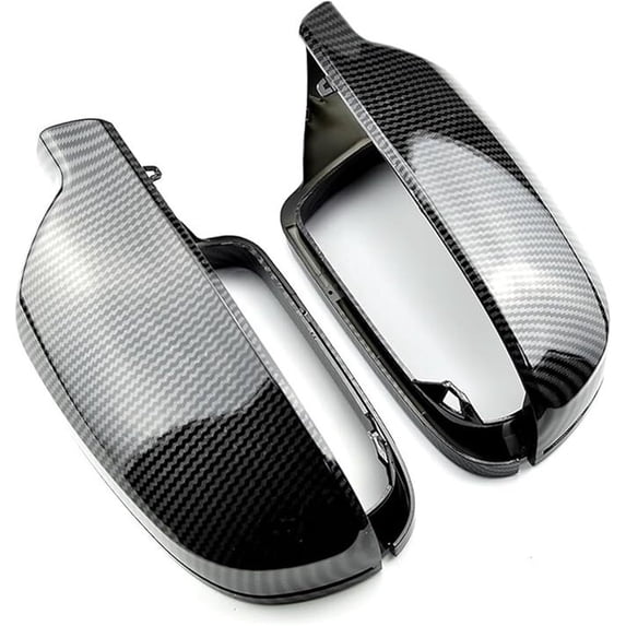 Car Rearview Mirror Cap for A3 A4 A5 B8.5 2 for Pcs Carbon Fiber Style ...