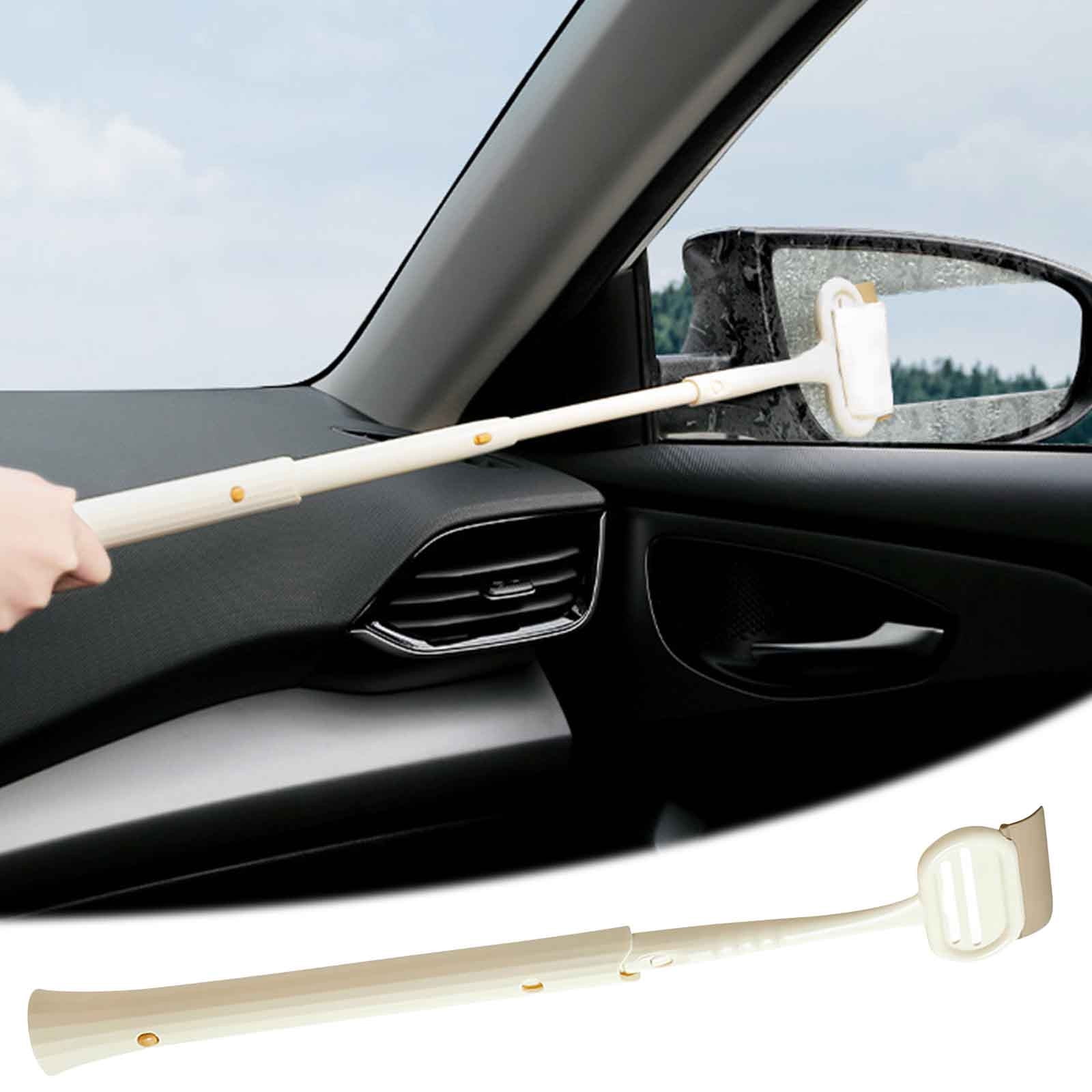 Car Rearview Mirror Cleaning Wiper | Telescopic Glass Brush ...