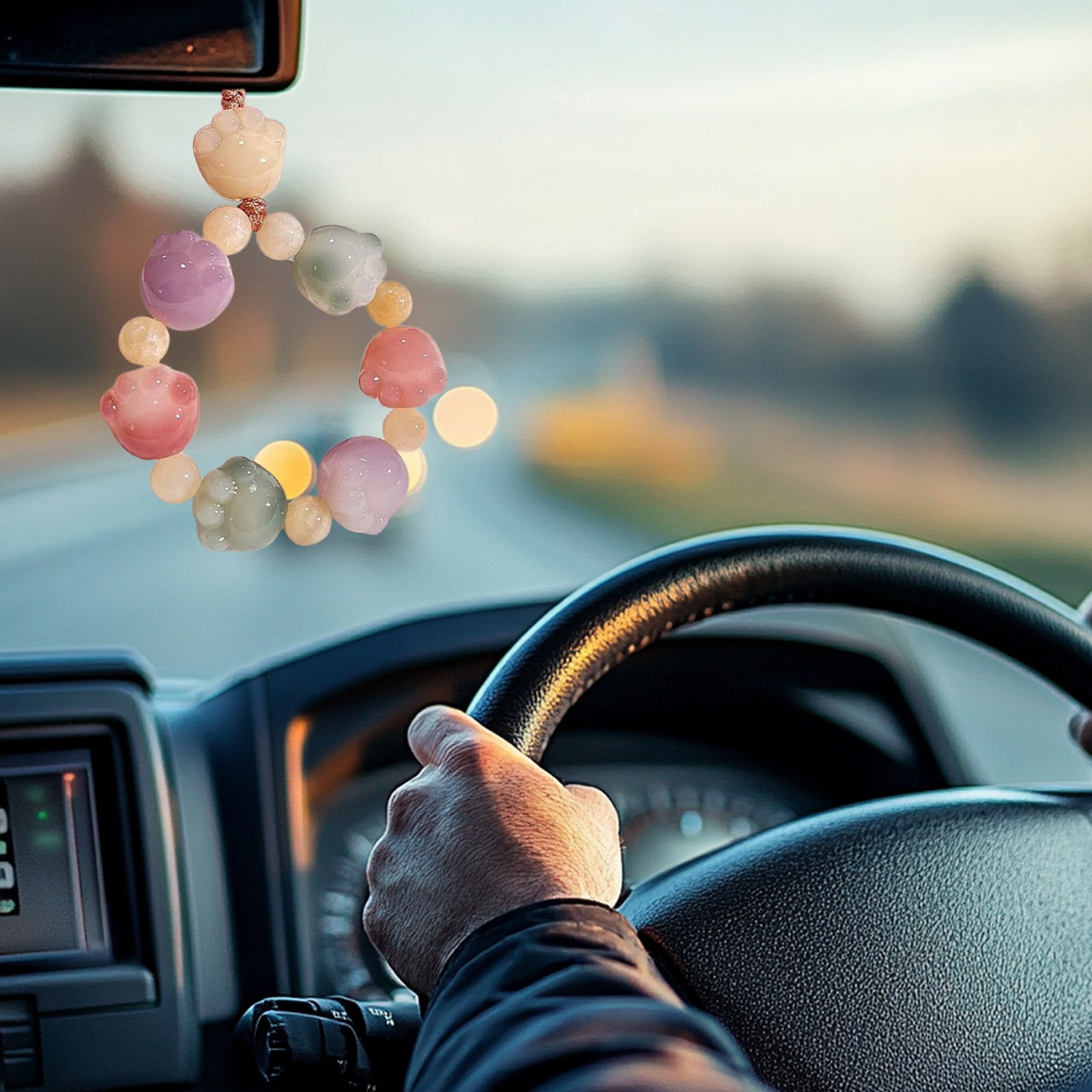 Car Rearview Mirror Pendant Accessory | Woven Design Car Hanging ...