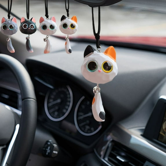 Car Rearview Mirror Pendant – Car Interior Hanging Ornament | Cartoon ...